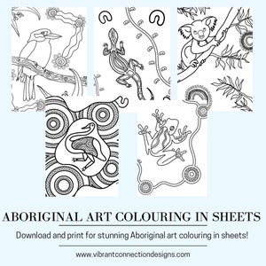 australian dot art coloring pages