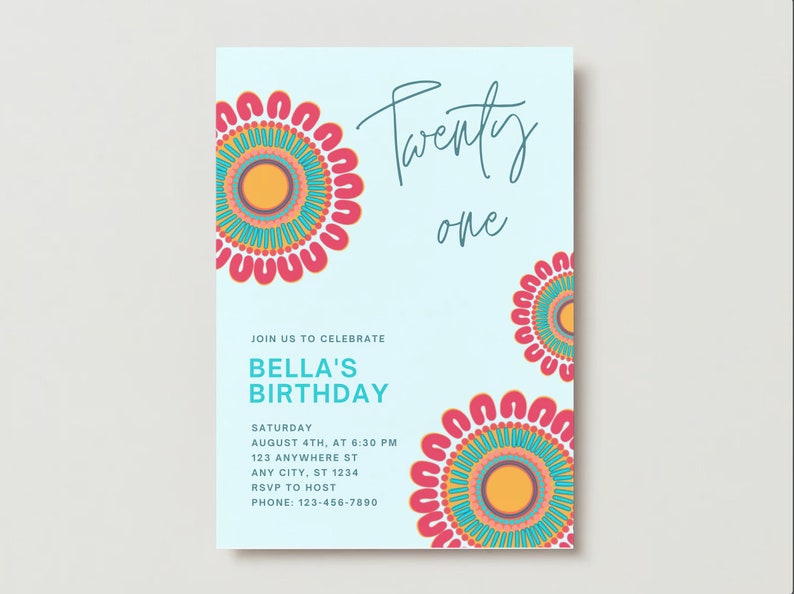 Birthday Invitation - Aboriginal Art - Etsy