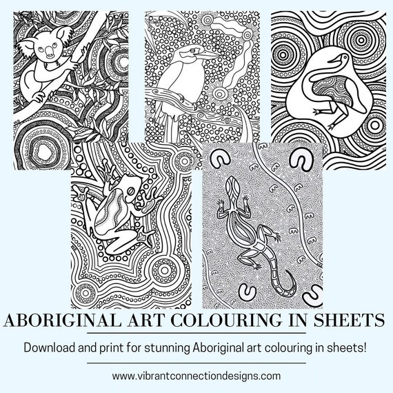 Free Aboriginal Art Coloring Pages