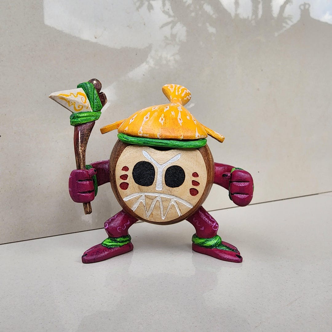 Handmade Wooden Kakamora Figurine: Moana Inspired Polynesian Decor - Etsy