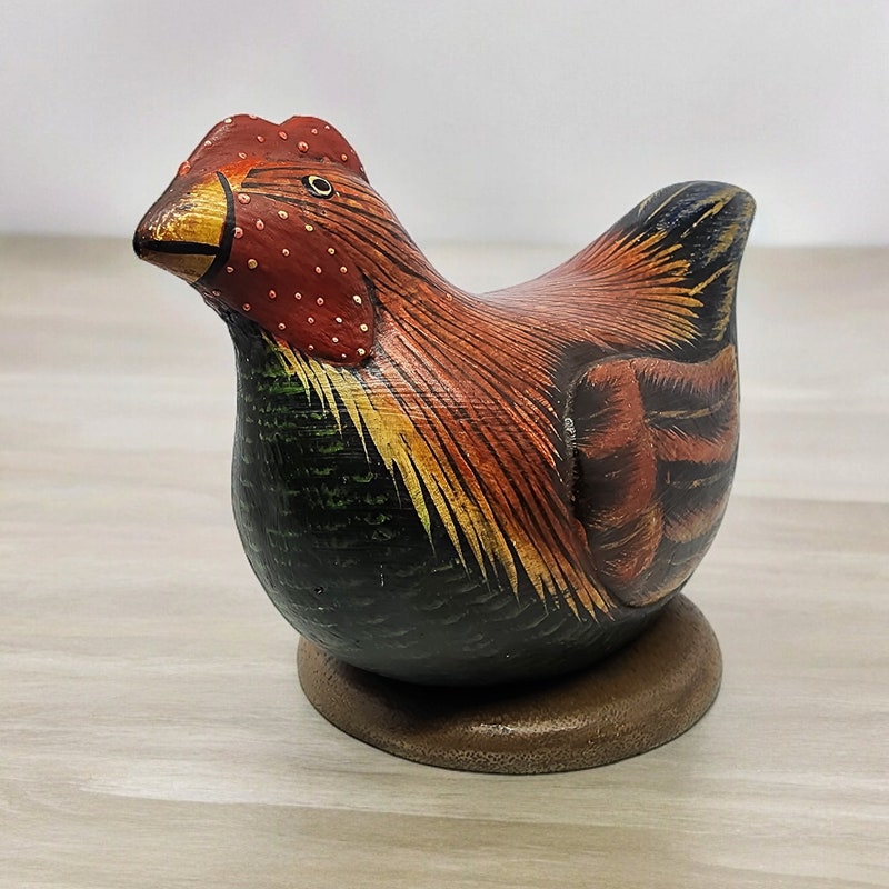 Wooden Chicken - Etsy