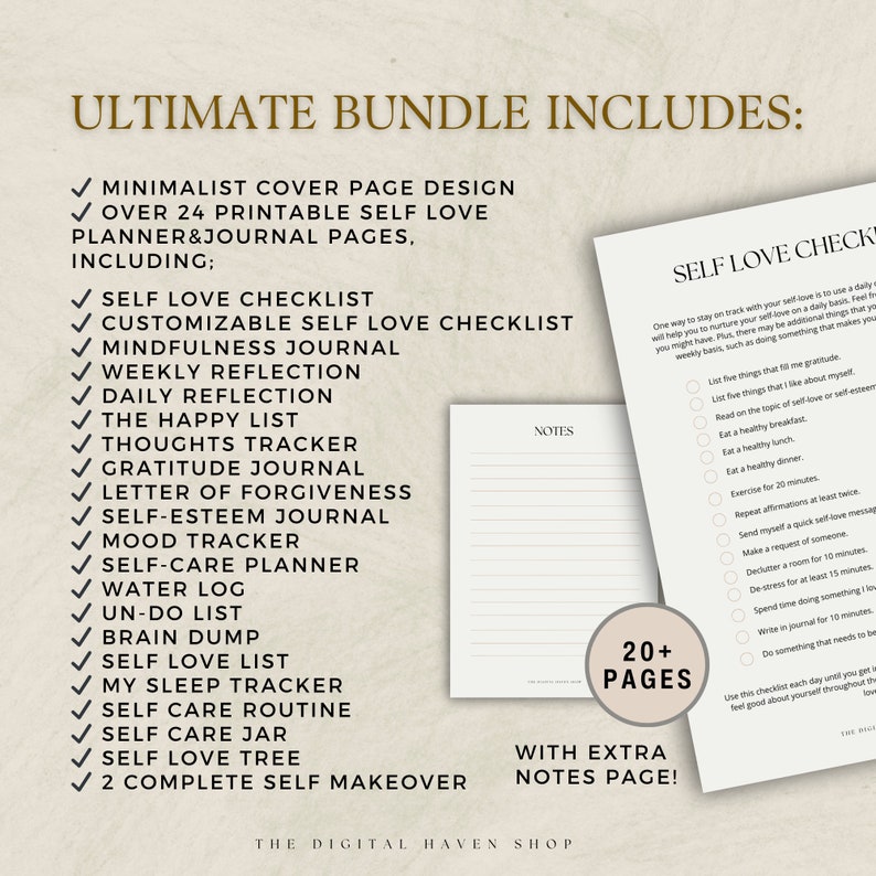 Selflove Journal Stress Management Therapy Journal Mood Tracker Therapy ...