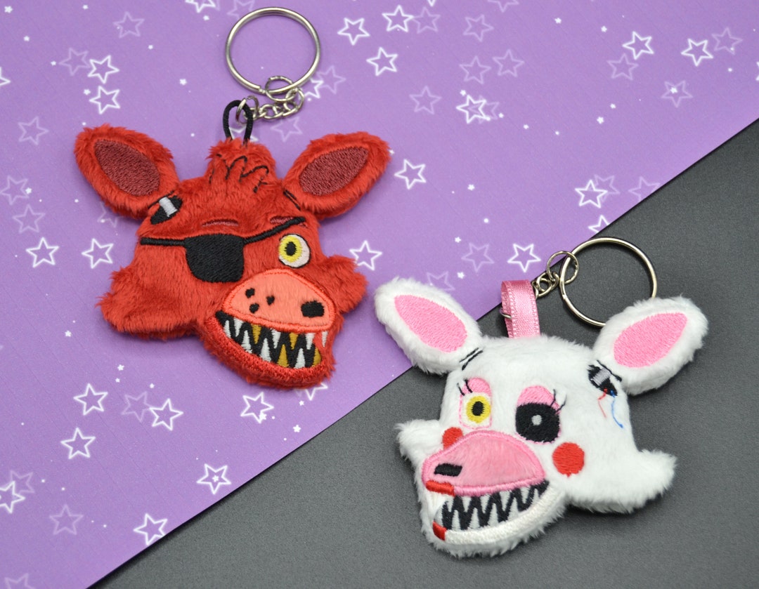 FNAF Foxy / Mangle Keychains Plushies - Etsy