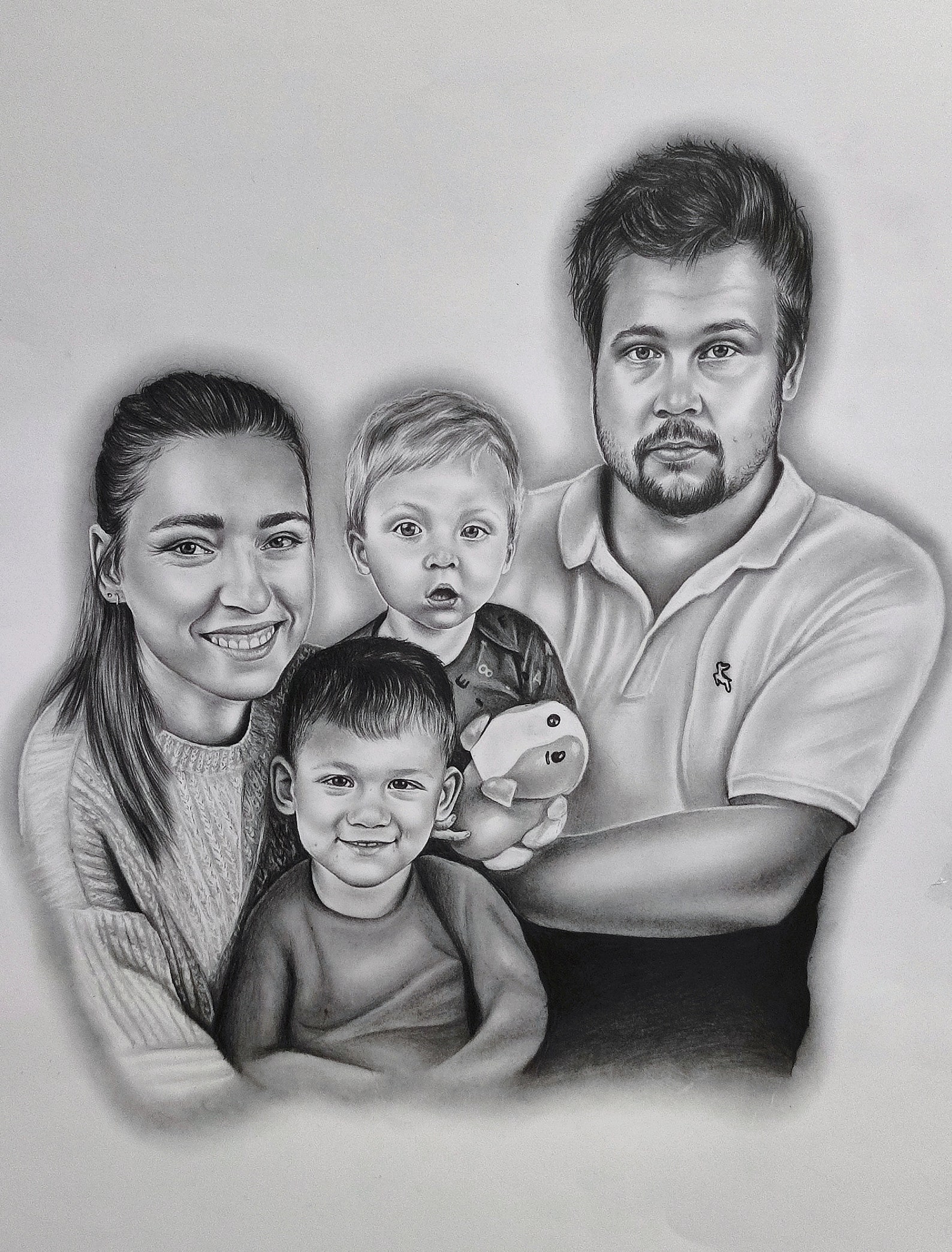 Detailed Realistic Portraits - Custom Pencil Sketches - Etsy