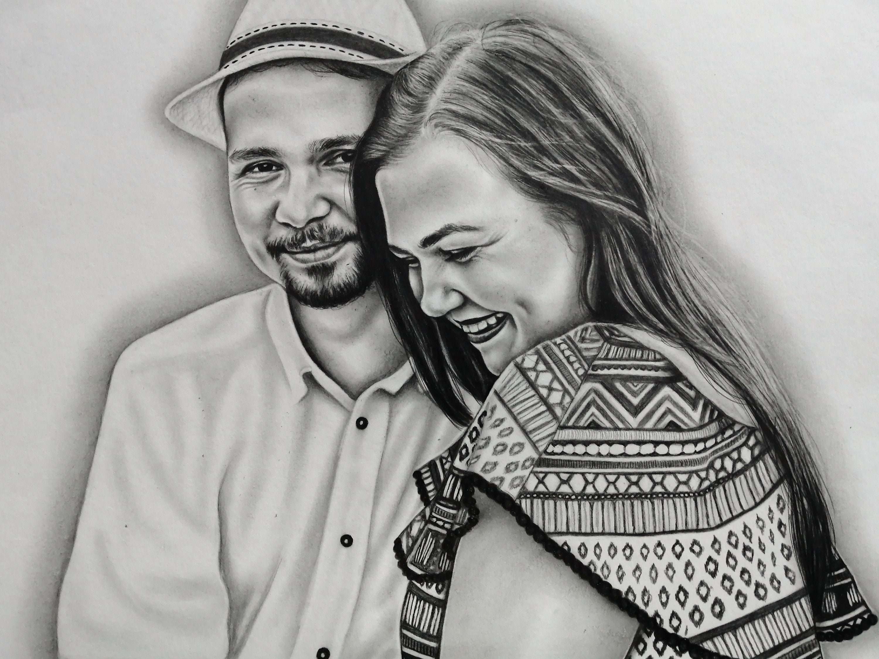 Detailed Realistic Portraits - Custom Pencil Sketches - Etsy