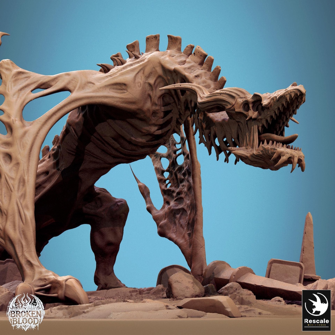 Ancient Undead Bone Wyvern | Premium Dnd Miniature | Tabletop Miniature ...