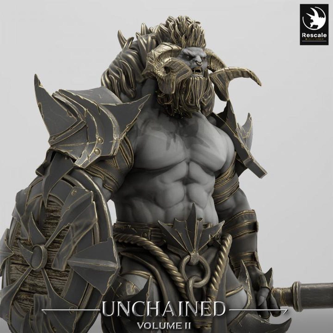 Minotaur Barbarian Standing V3| Miniature | Centaur Figurine | DND ...