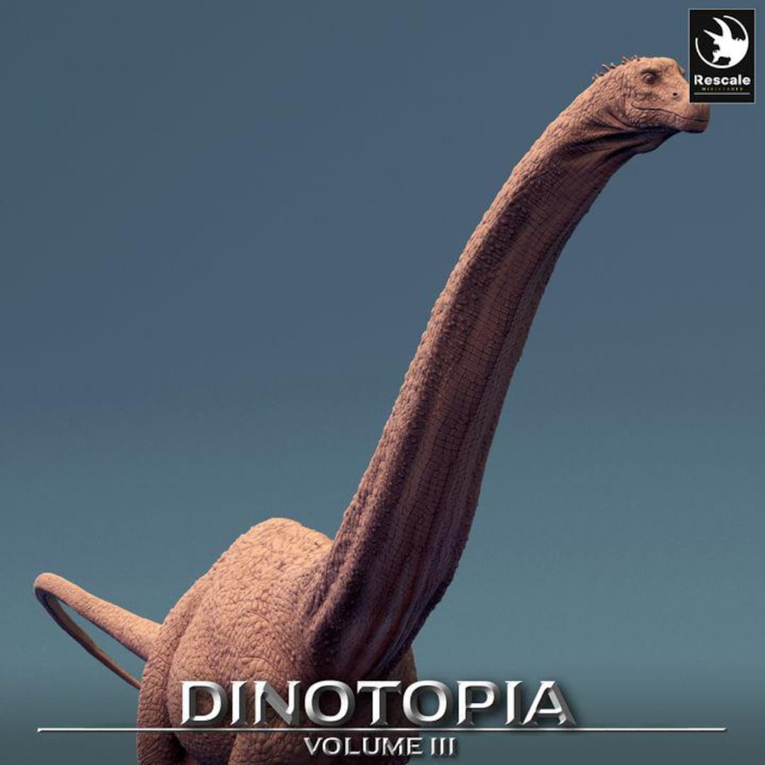 Diplodocus Dinosaur | Premium Dnd Miniature | Mini Warrior | Sanded ...