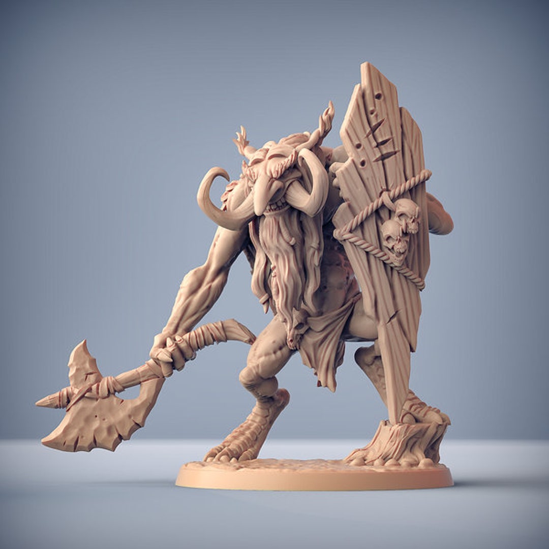 Troll A Warrior Premium Dnd Miniature Mini Figurine Sanded & Primed ...