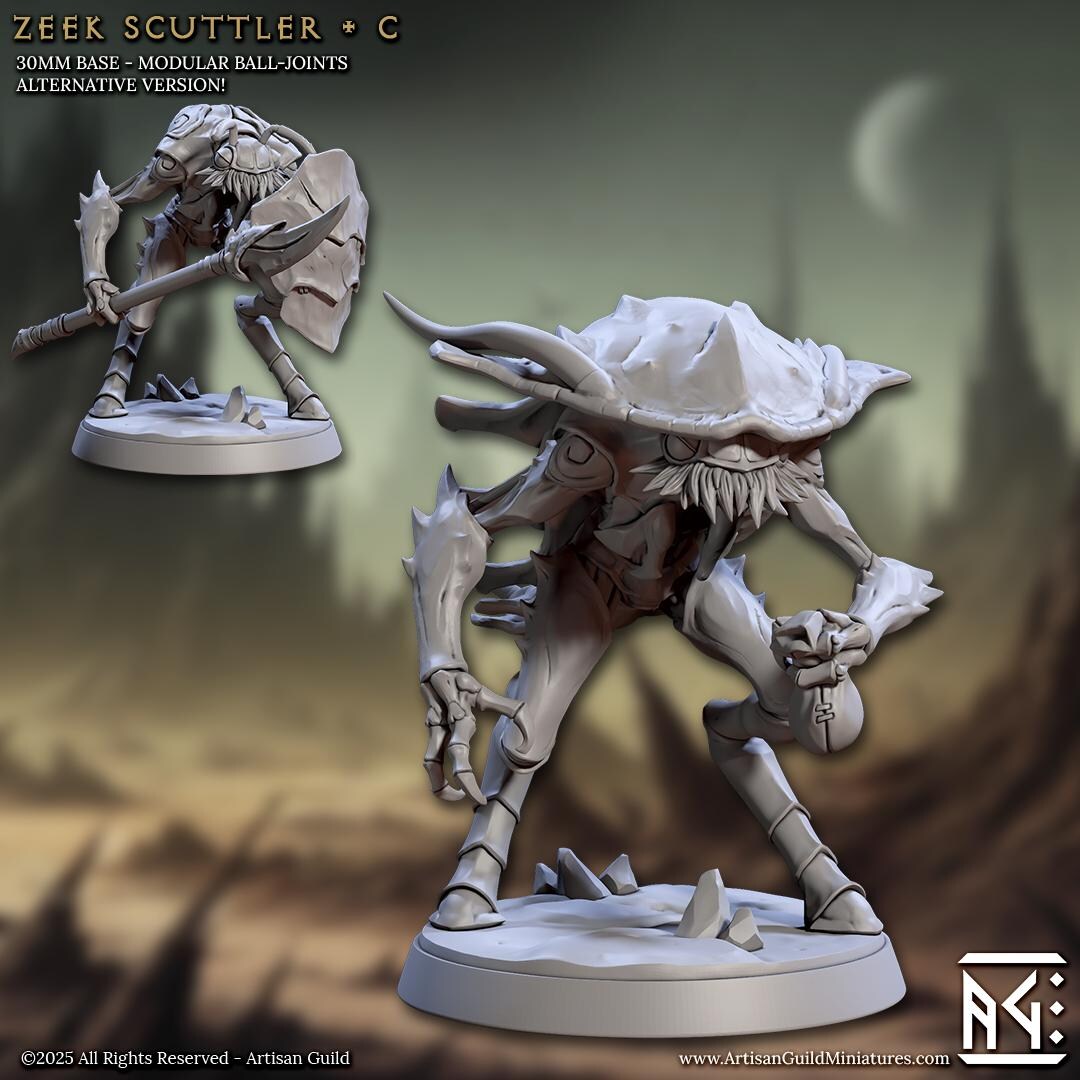 Psionic Bug Scuttler Warrior Miniature C & D | DND Figurine | Psionic ...