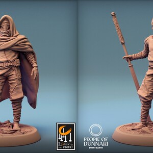 Human Nomad Leader, Tabletop Mini, Pathfinder Dnd, 3D Print Resin Print ...