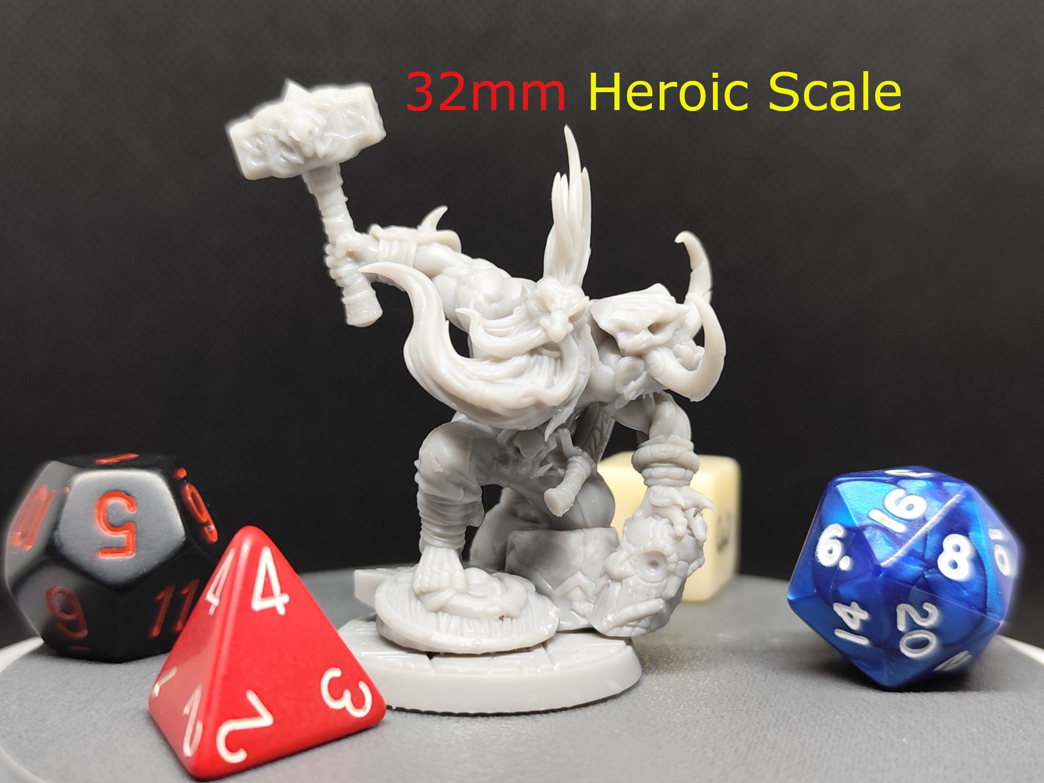 Gnome Rider Miniature A Resin Kit | Fantasy Forest Figurine | 28mm to ...