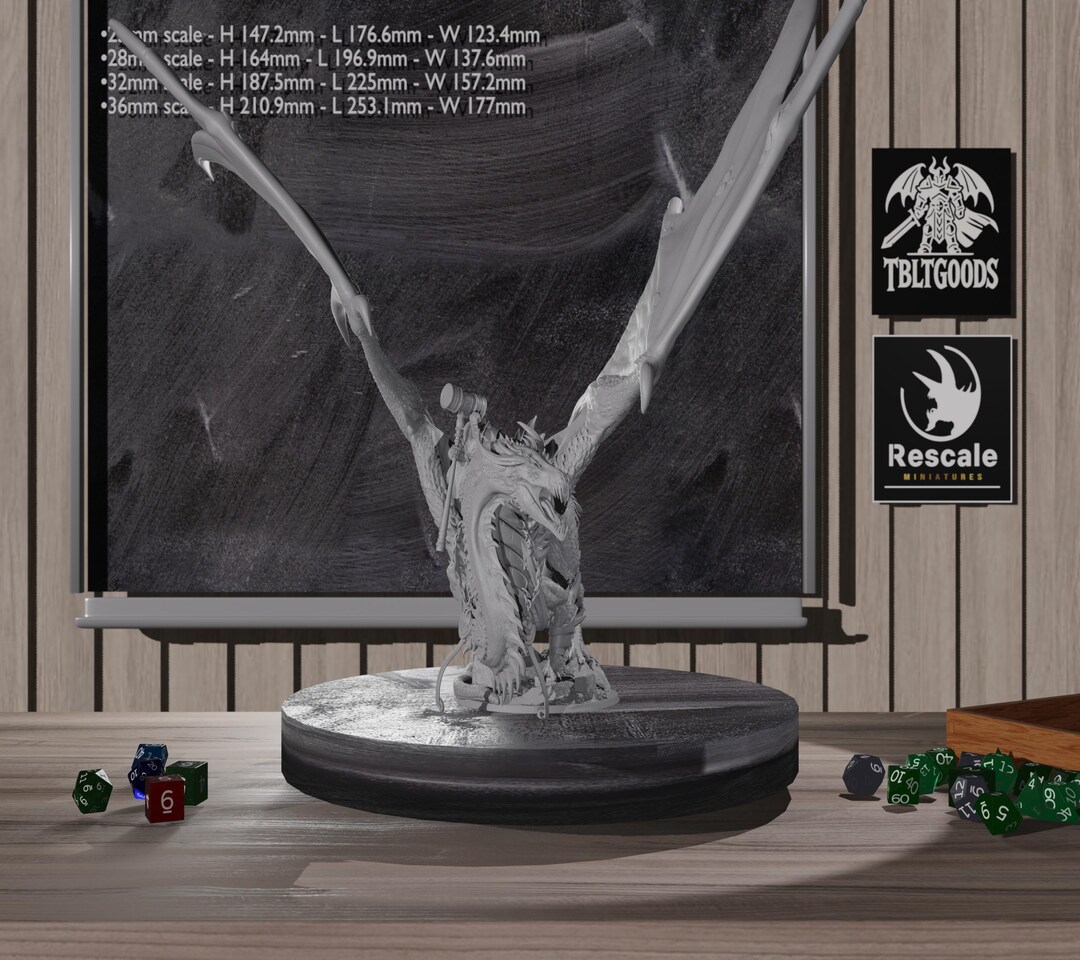 Elder Thorn Dragon | Premium Dnd Miniature | Elder Dragon | Tabletop ...