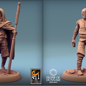 Human Nomad Leader, Tabletop Mini, Pathfinder Dnd, 3D Print Resin Print ...