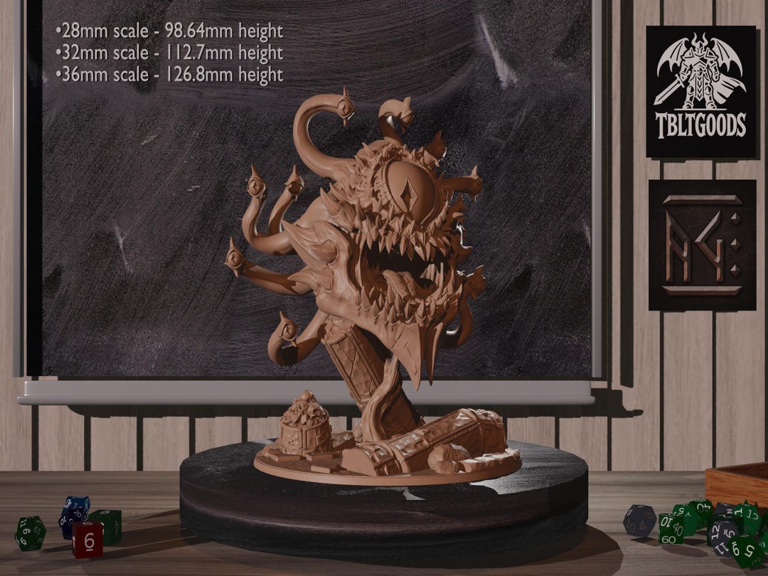 Mythological All Seeing Eye Miniature | Fantasy DND Figurine | Eye ...