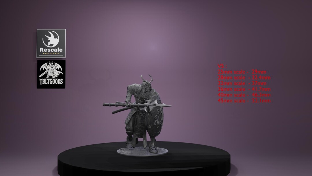 Undead Skeleton Samurai B V1 - V7 Miniature | Fantasy Pathfinder DND ...