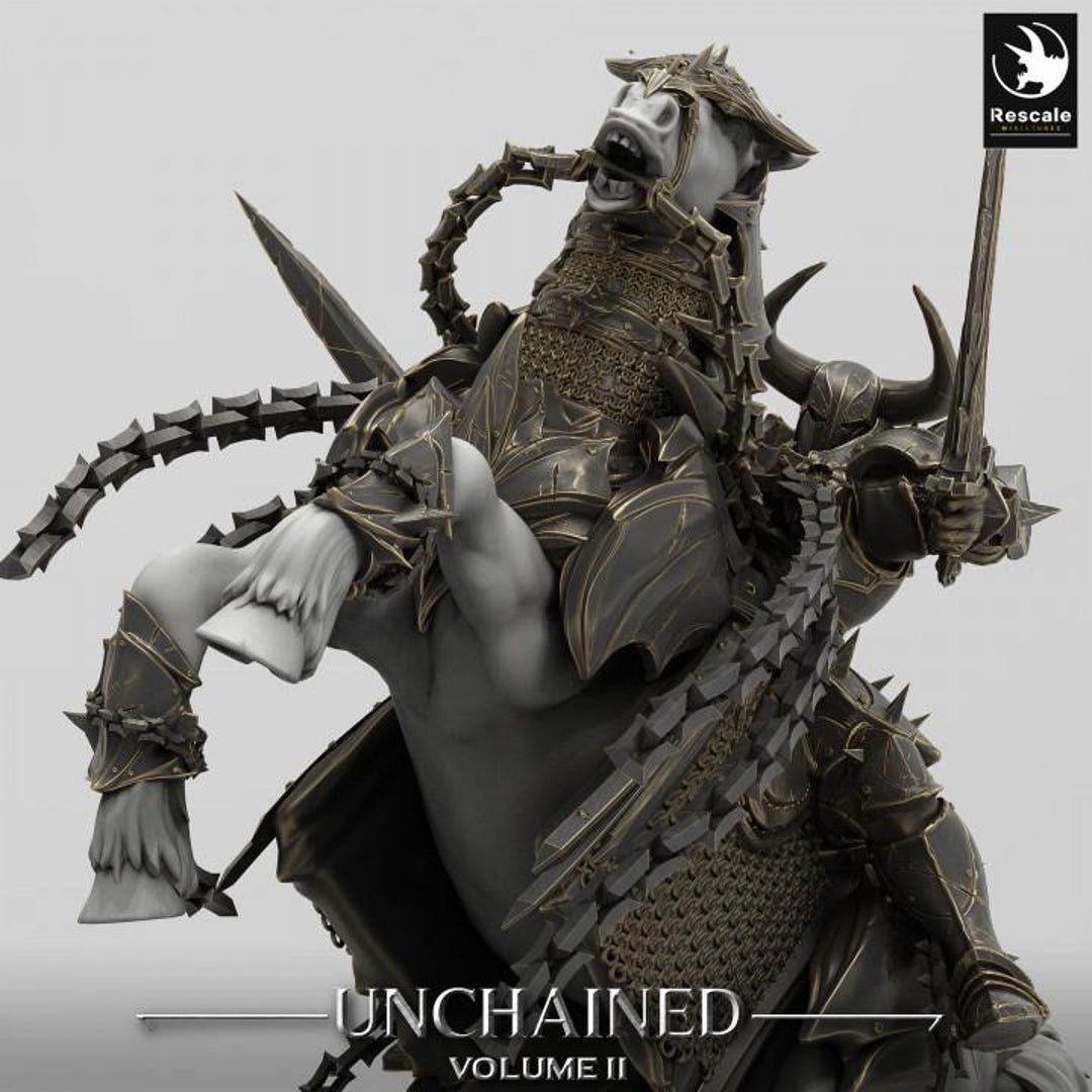 Heavy Infantry Knight Commander Mount Demonic Horse Figurine | DND ...