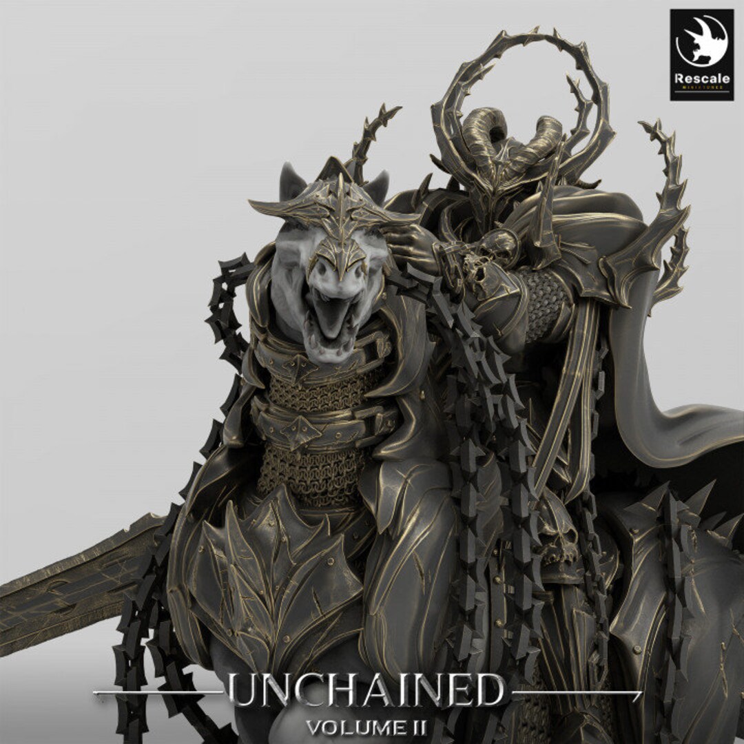 Death Knight Commander Mini Mount Demonic Horse Figurine | DND ...