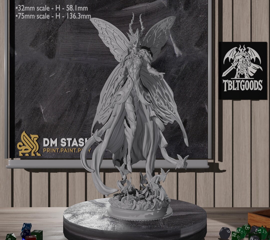 Fairy Queen of the Fey Court Miniature | Resin Toy |premium Dnd Mini ...