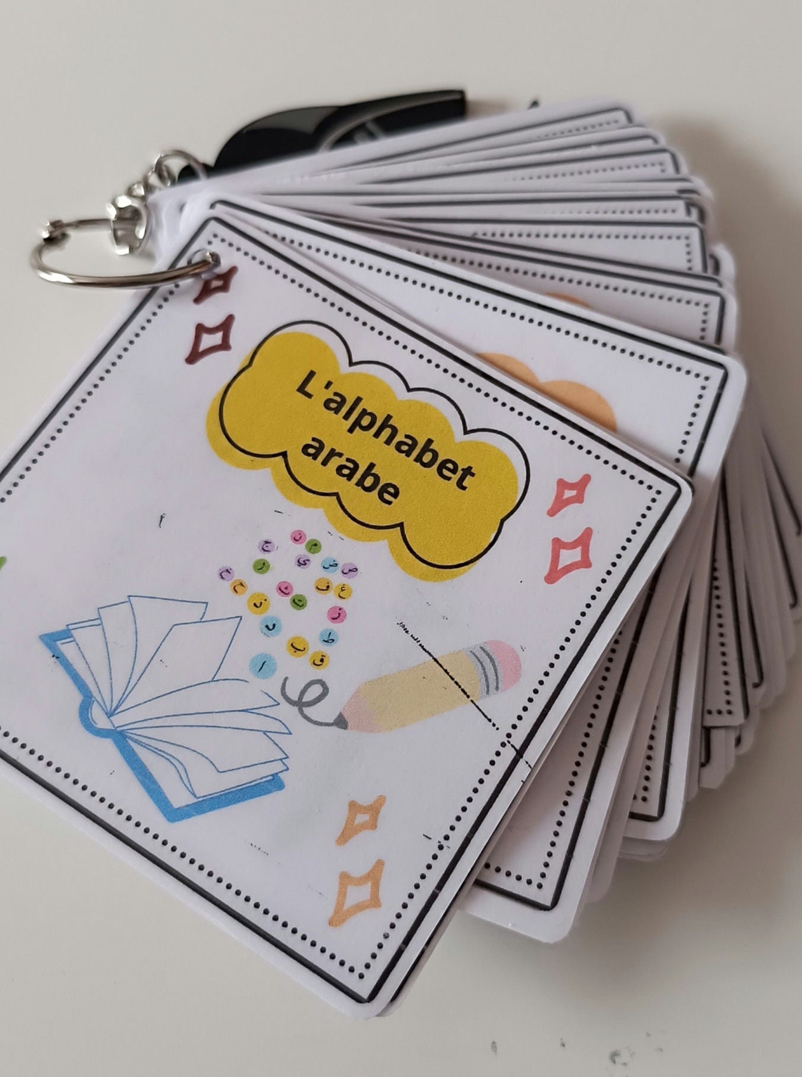 Arabic Alphabet Cards – Fun Learning for Kids – Digital File to Print ...
