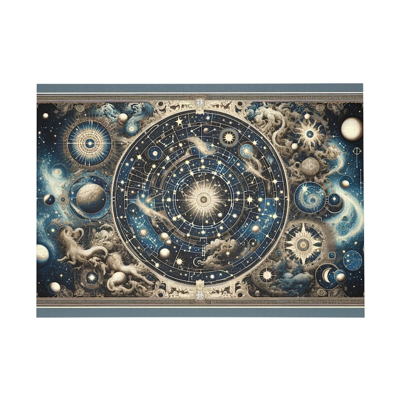 Celestial Map Constellation Puzzle, 1000 Piece Almost Impossible Jigsaw ...