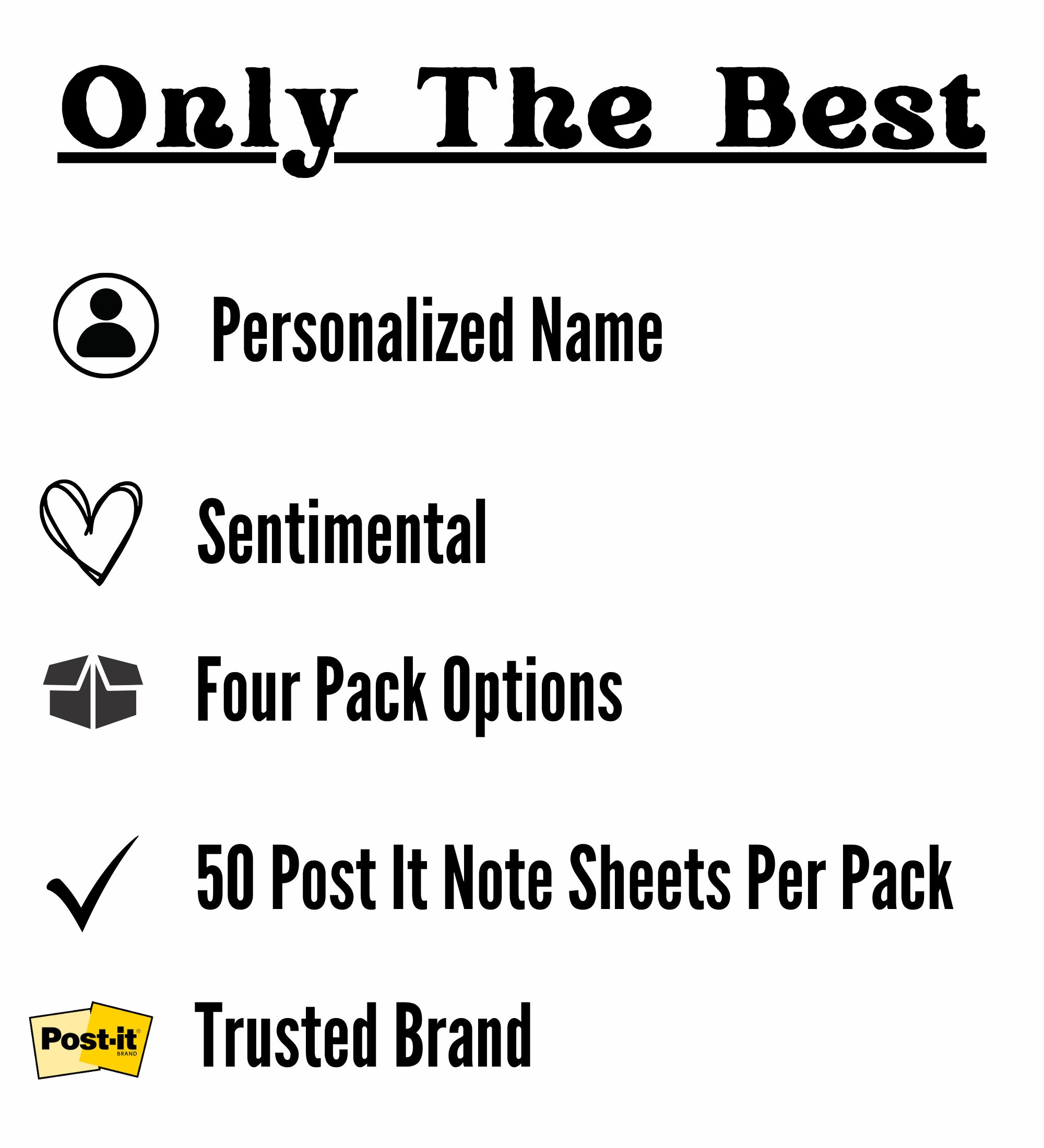 Custom Name Post-it® Notes Personalized Sticky Notes Gift for Teacher ...