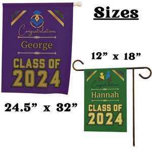 Graduation Sign Class of 2024 Graduation Announcement Yard Sign Custom ...