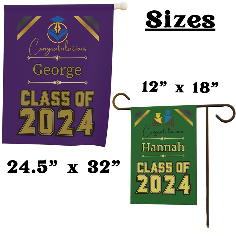 Graduation Sign Class of 2024 Graduation Announcement Yard Sign Custom ...