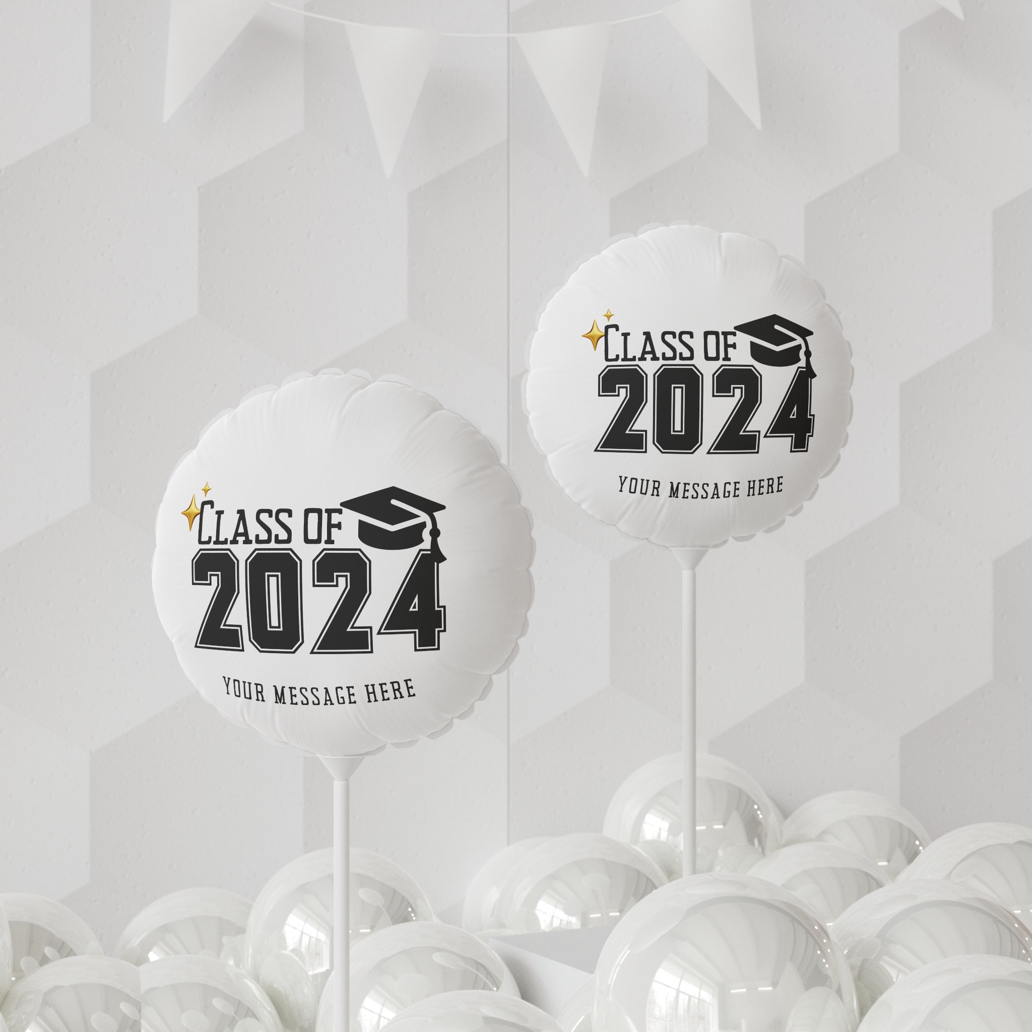 Custom Graduation Balloons Class of 2024 Decoration for College ...