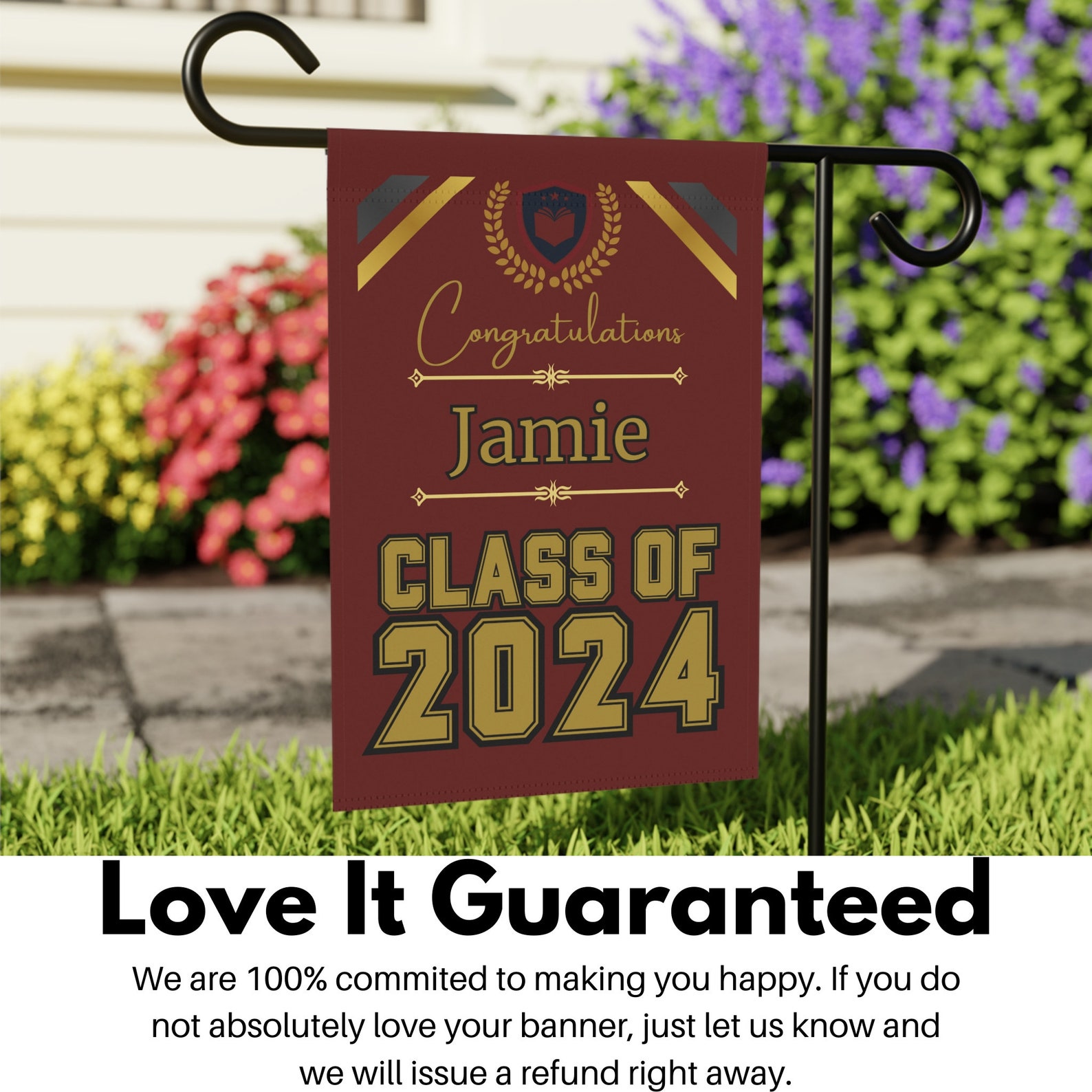 Graduation Sign Class of 2024 Graduation Announcement Yard Sign Custom ...