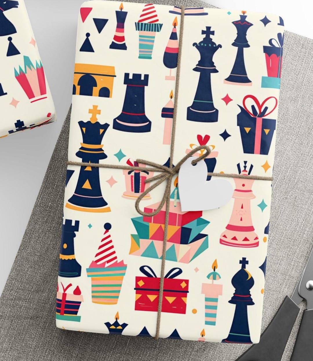 Chess Wrapping Paper Chess Gift Wrap Chess Themed Wrapping Paper for ...