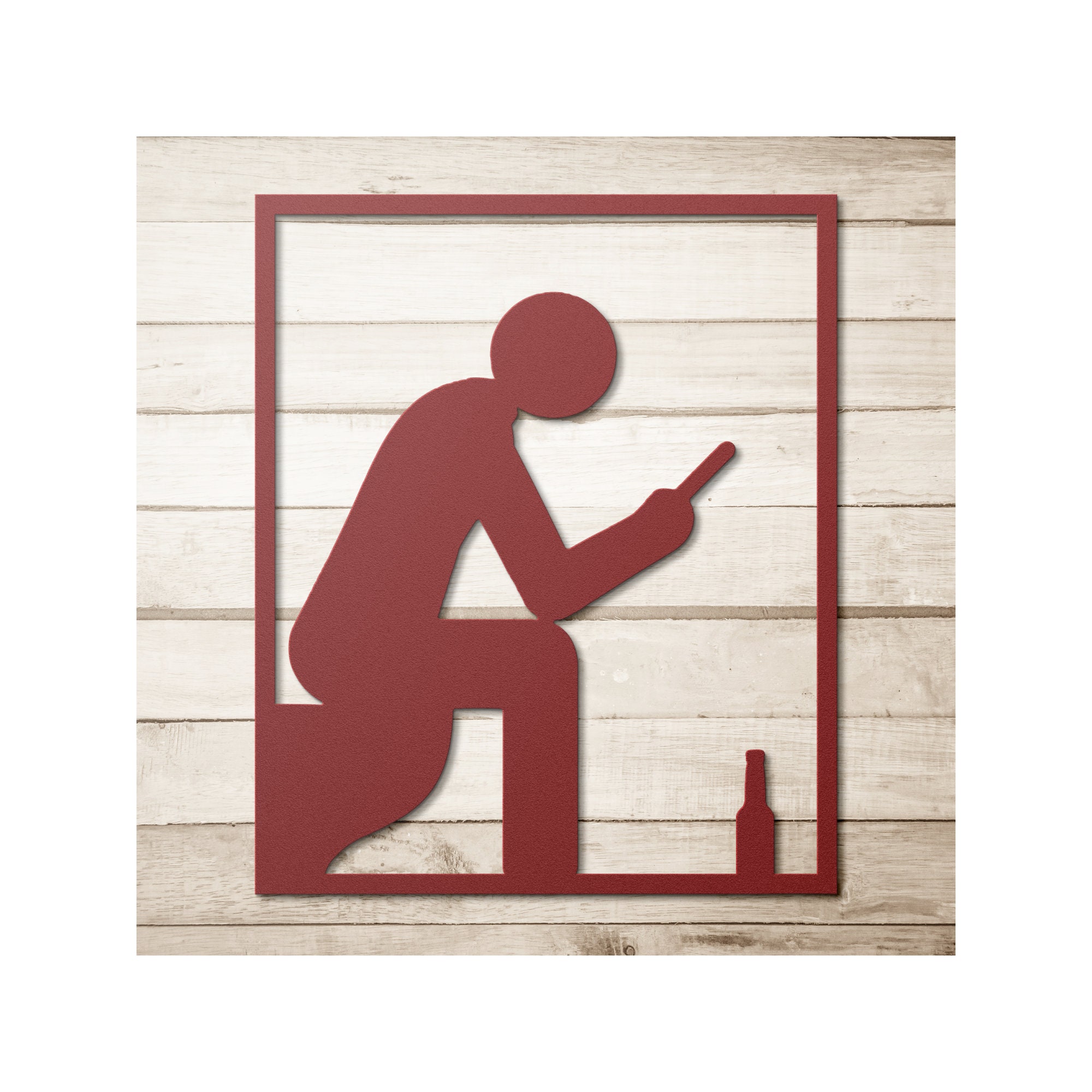 Funny Toilet Sign WC Sign Male Restroom Sign for Bars and Pubs Decor ...