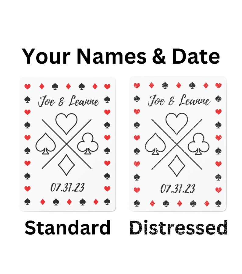 Couples Playing Cards Custom Poker Cards Personalized Bachelor Party ...