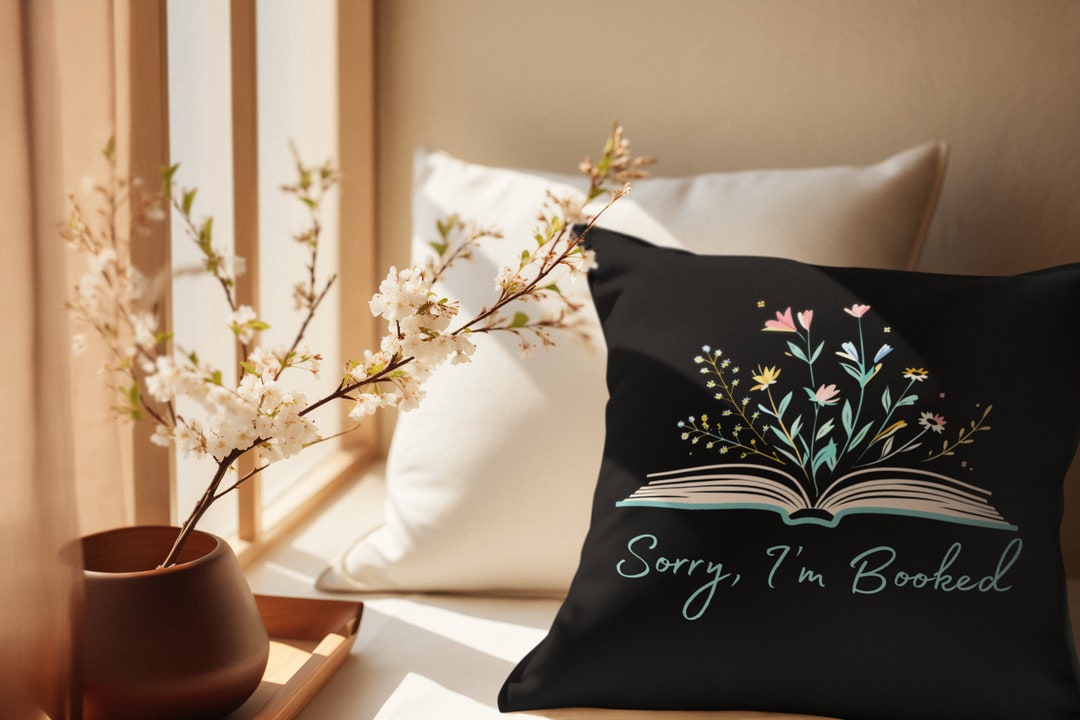 Reading Pillow Reading Nook Decor Book Corner Pillow Gift for Reader ...