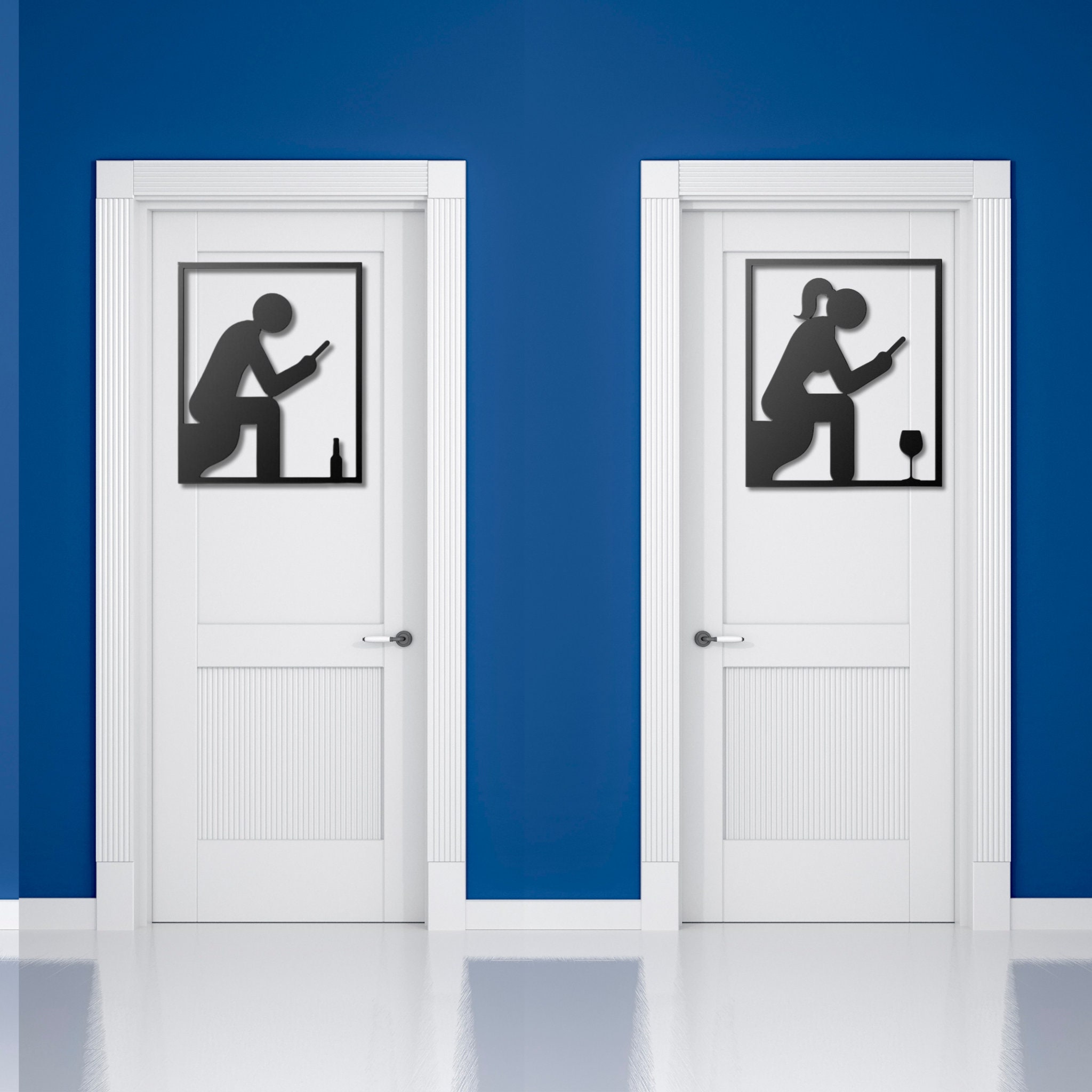 Funny Toilet Sign WC Sign Male Restroom Sign for Bars and Pubs Decor ...