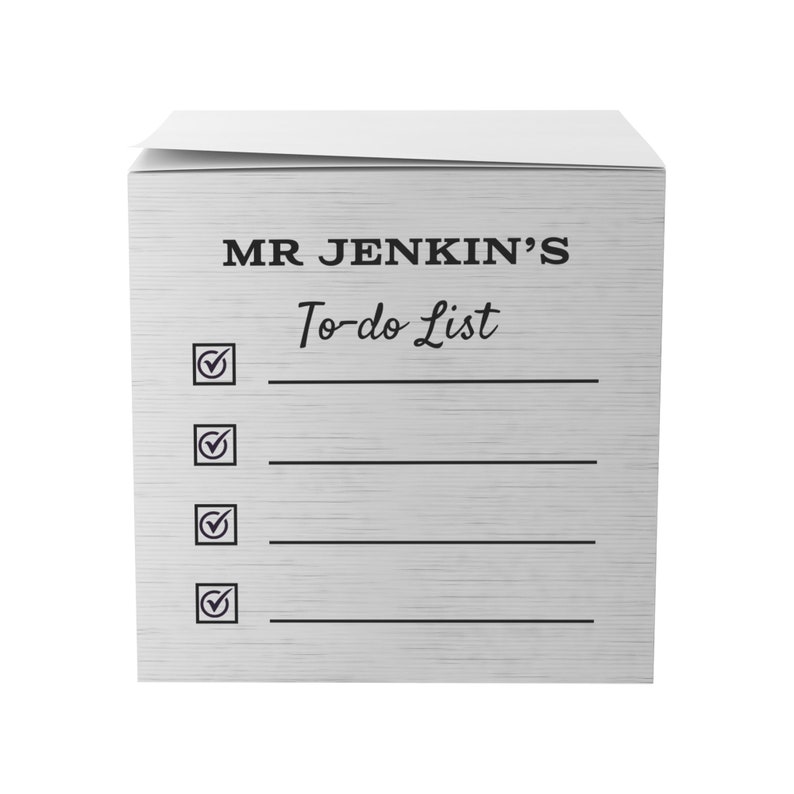 Personalized Teacher Post-it® Note Cubes Sticky Note Custom to Do List ...