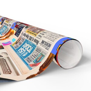 40th Birthday Wrapping Paper 1980s Gift Wrap for 40th Birthday ...