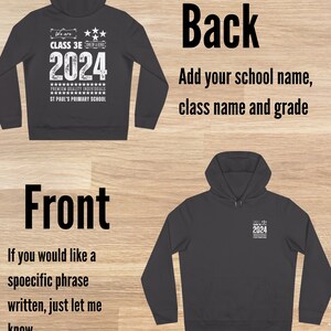 Personalized Class of 2024 Hoodie Custom Graduation Sweater Group Gift ...