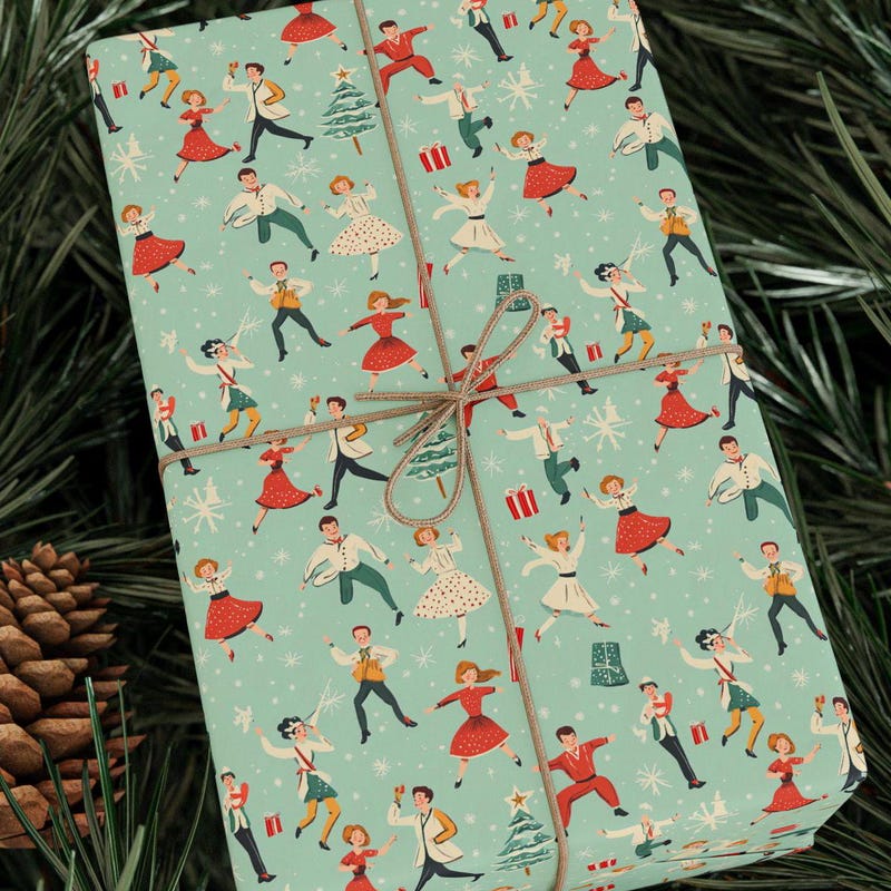 Retro Wrapping Paper - Etsy