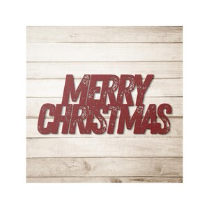 Merry Christmas Sign Metal Xmas Sign Chunky Re-usable Christmas Sign ...