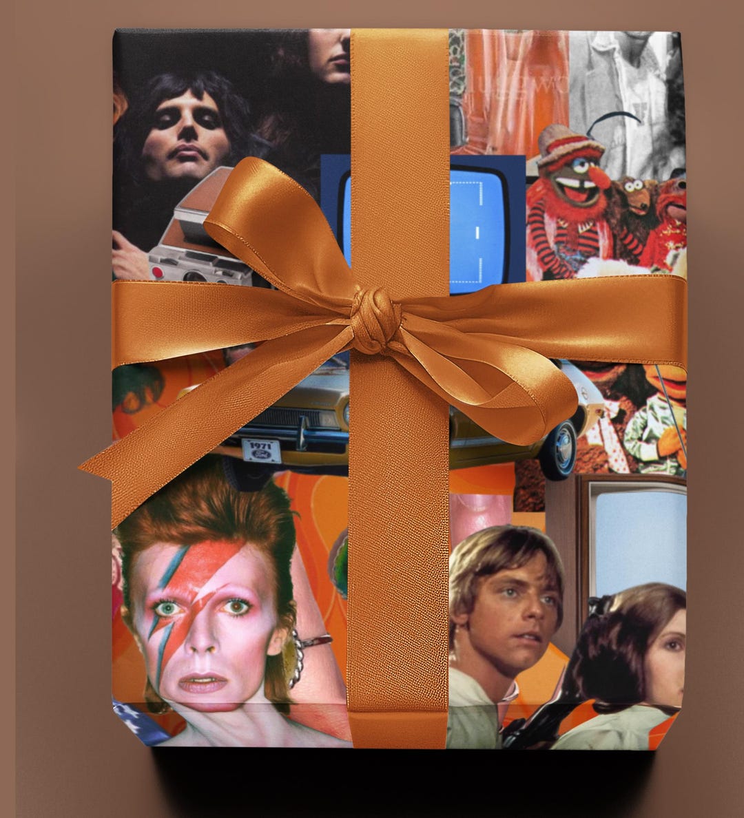 50th Birthday Wrapping Paper 1970s Gift Wrap for 50th Birthday ...