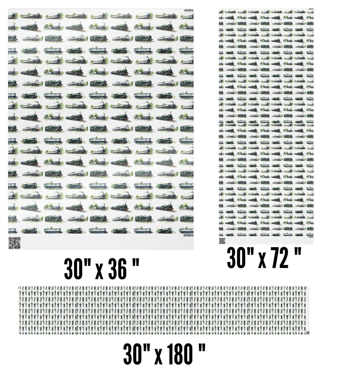 Train Wrapping Paper Train Gift Wrap for Train Enthusiast Classic ...