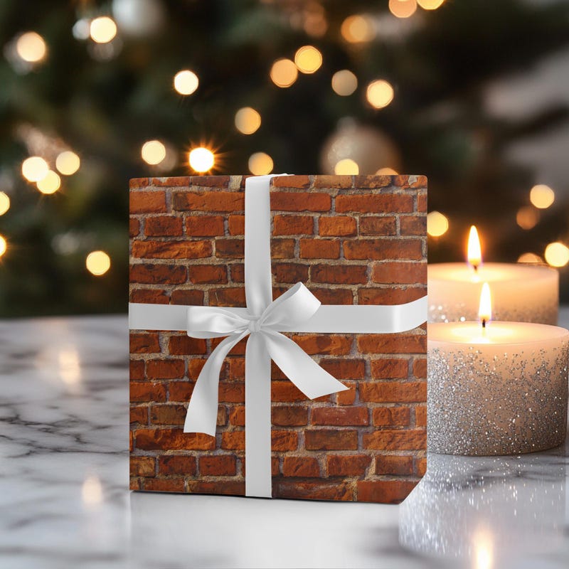 Brick Wrapping Paper - Etsy