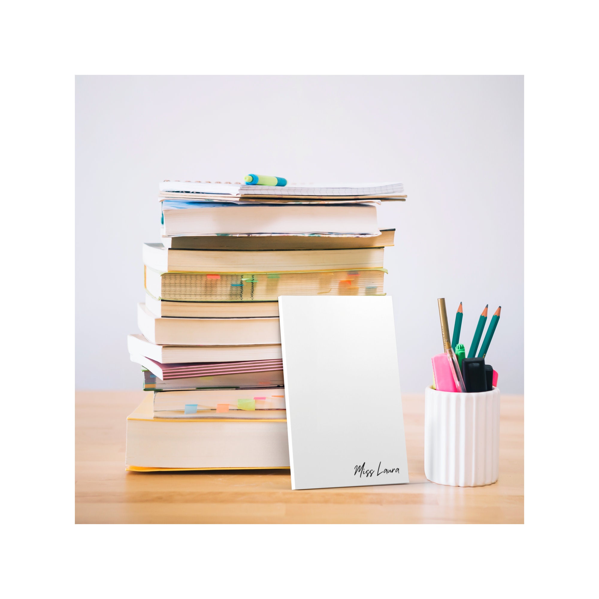 Custom Name Post-it® Notes Personalized Sticky Notes Gift for Teacher ...