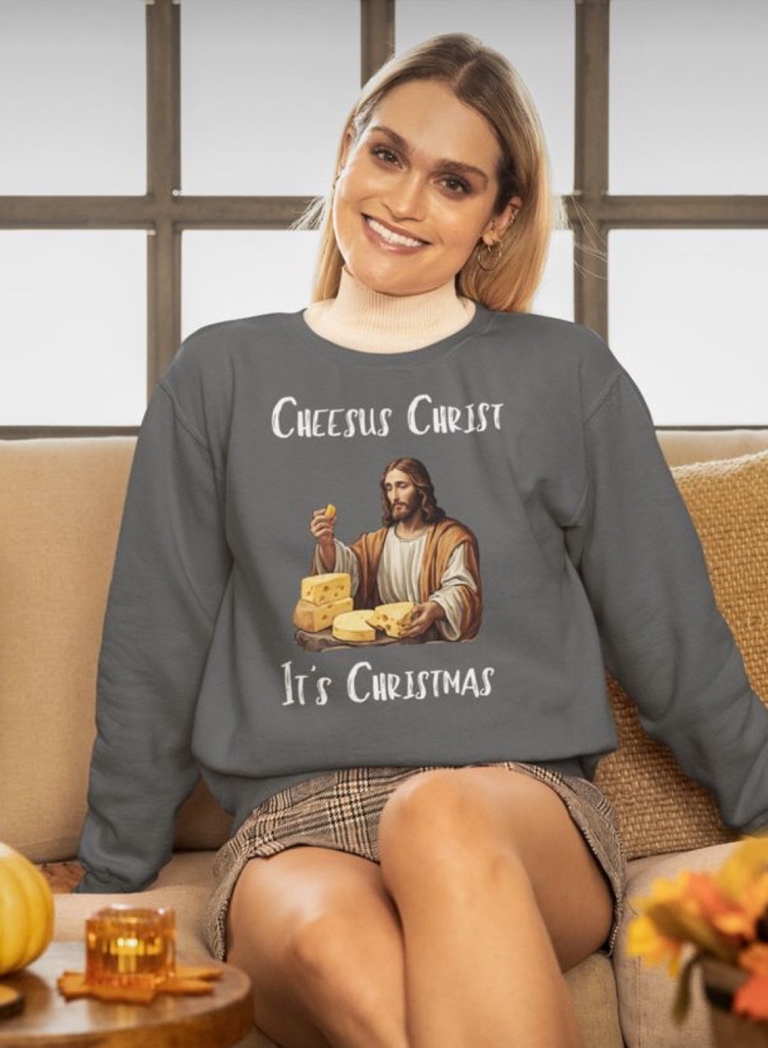 Cheese Christmas Sweater Cheesy Christmas Jumper Jesus Christmas ...