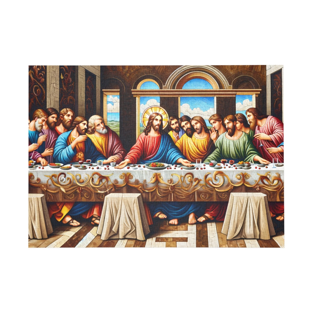Religious Puzzle, Christian Jigsaw, the Last Supper, Easter Gift for ...