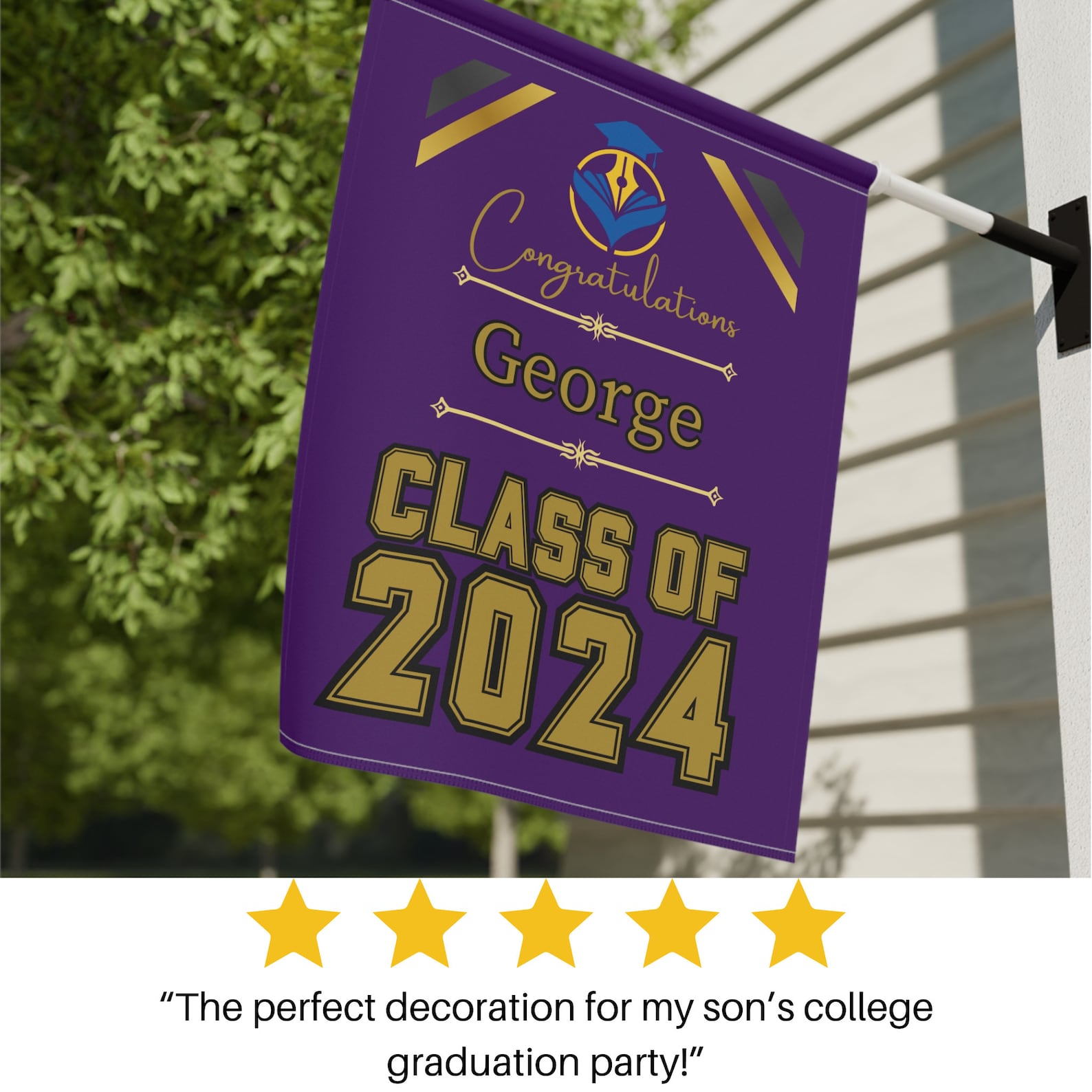 Graduation Sign Class of 2024 Graduation Announcement Yard Sign Custom ...
