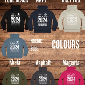 Personalized Class of 2024 Hoodie Custom Graduation Sweater Group Gift ...