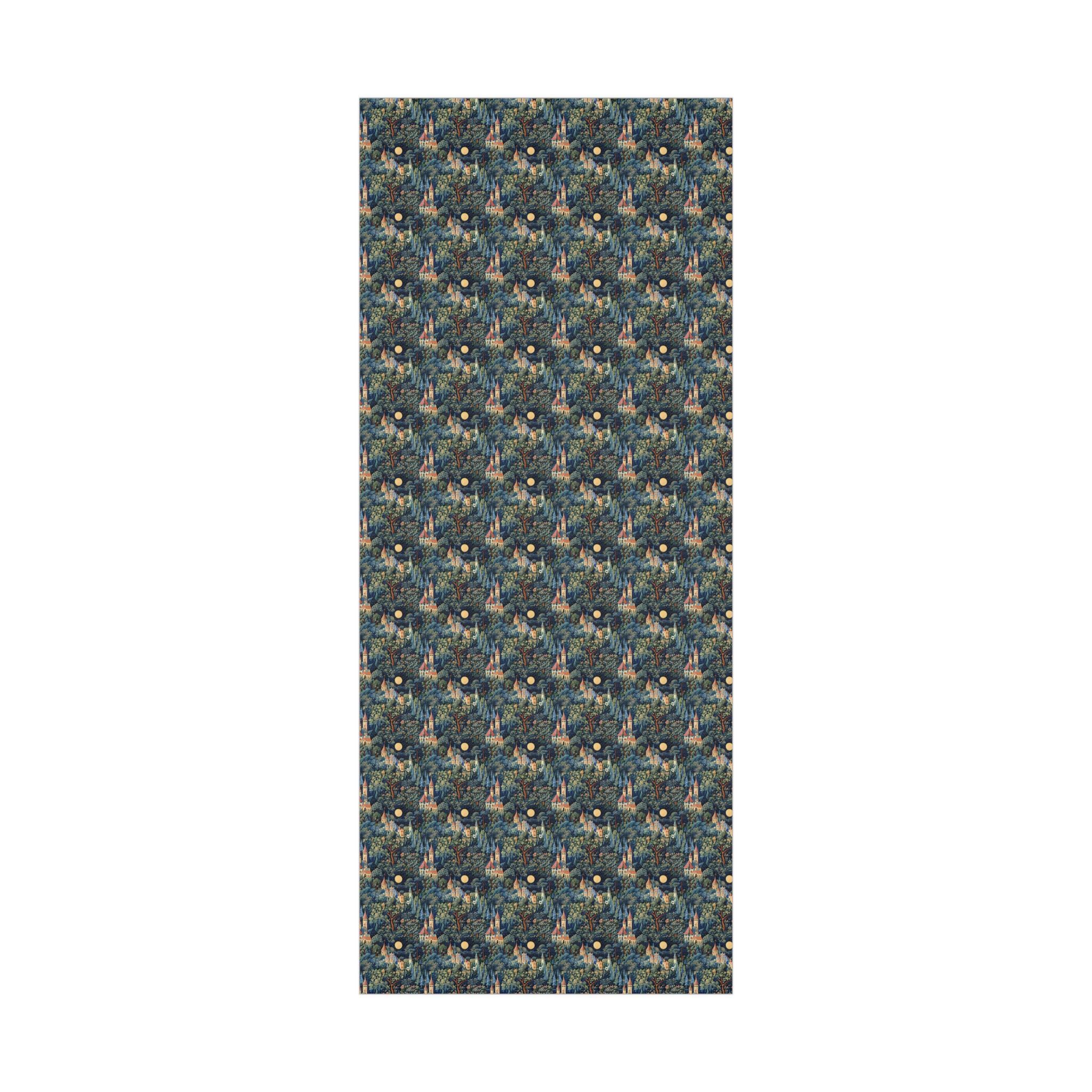 Castle Wrapping Paper Medieval Gift Wrap Renaissance Landscape Gift ...