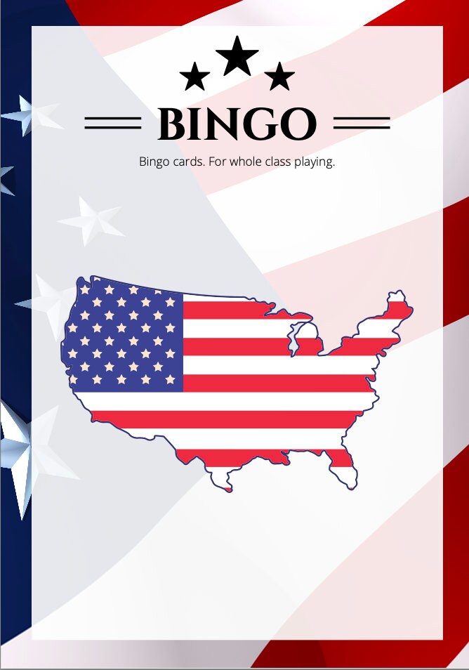 4th July Activities 4th July Bingo Resource for Independence Day ...